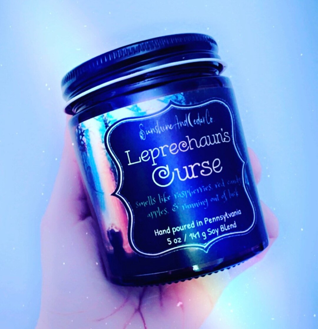 Spooky St Patricks Day, Evil Leprechaun Candle, Gothic Candle, St ...