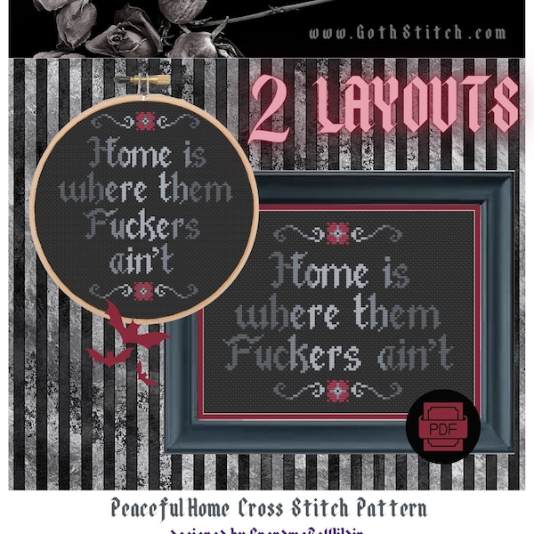 Rude Cross Stitch - Etsy