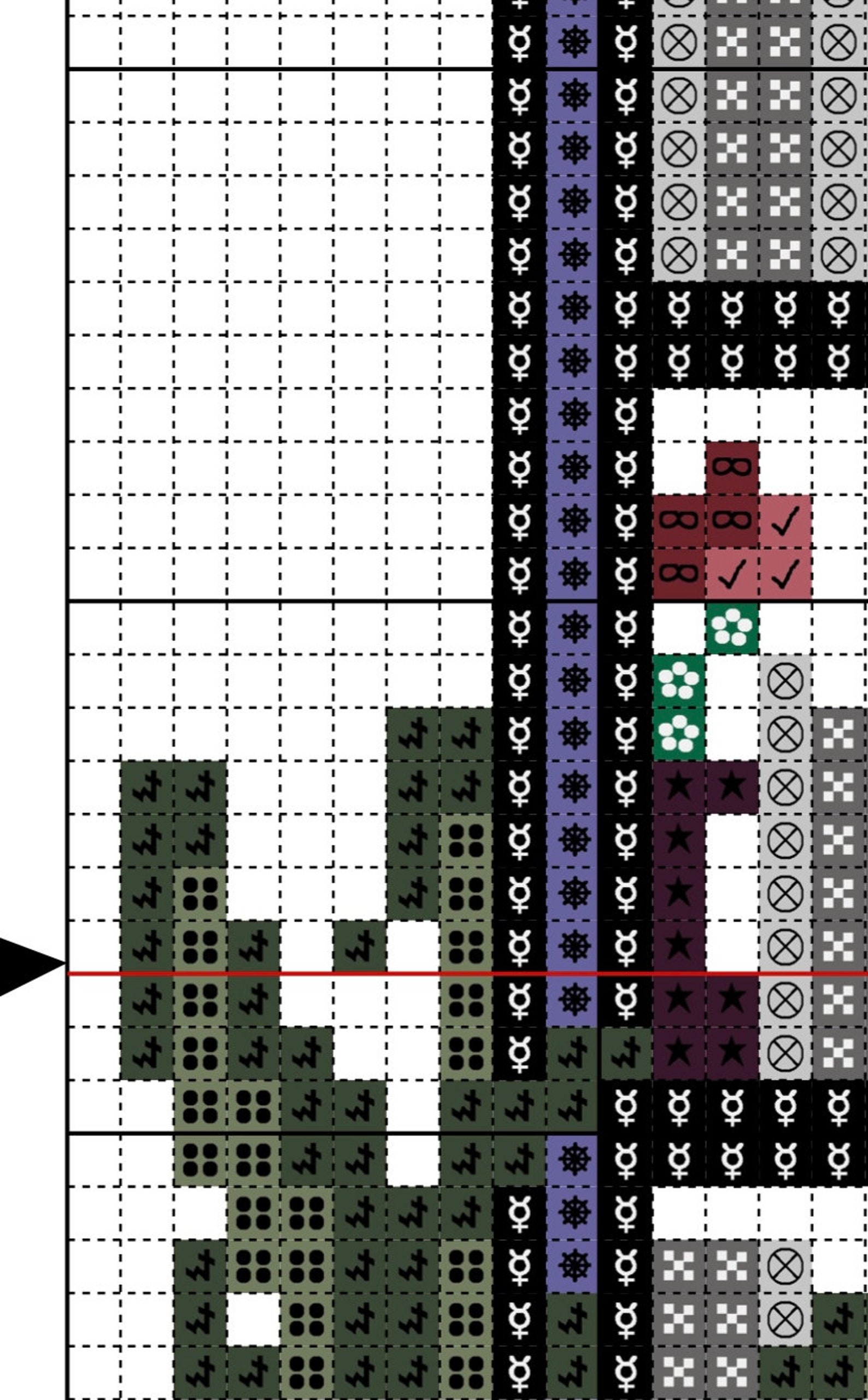 Goth Stitch-a-long Temperature Neatobats 2023 PDF Gothic Cross Stitch ...