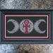 Triple Moon ANKH Trad Gothic Cross Stitch Pattern Chart PDF - Etsy