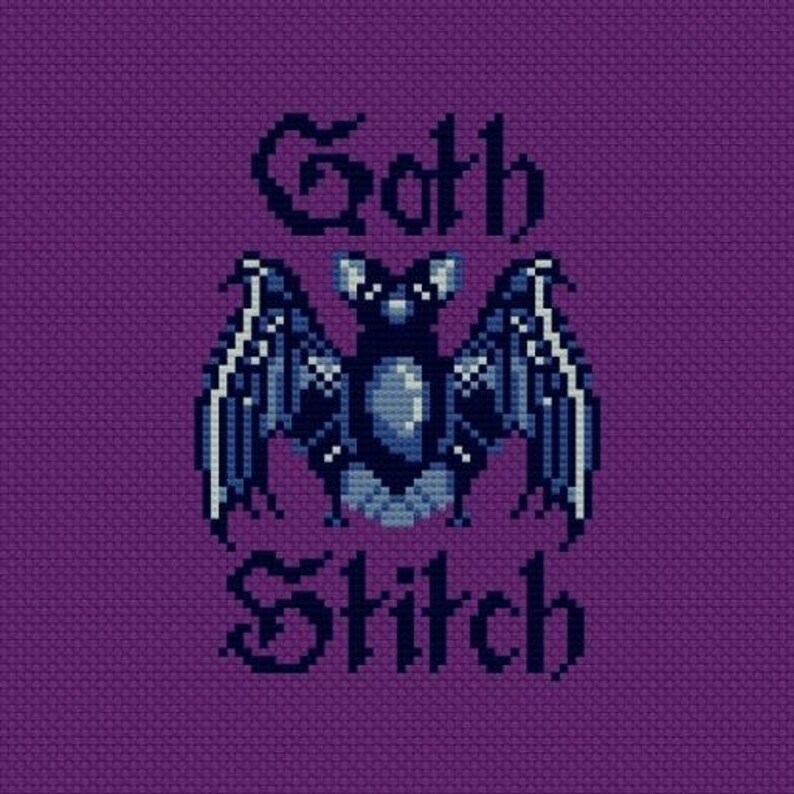 Goth Stitch-a-long Temperature Neatobats 2023 PDF Gothic Cross Stitch ...