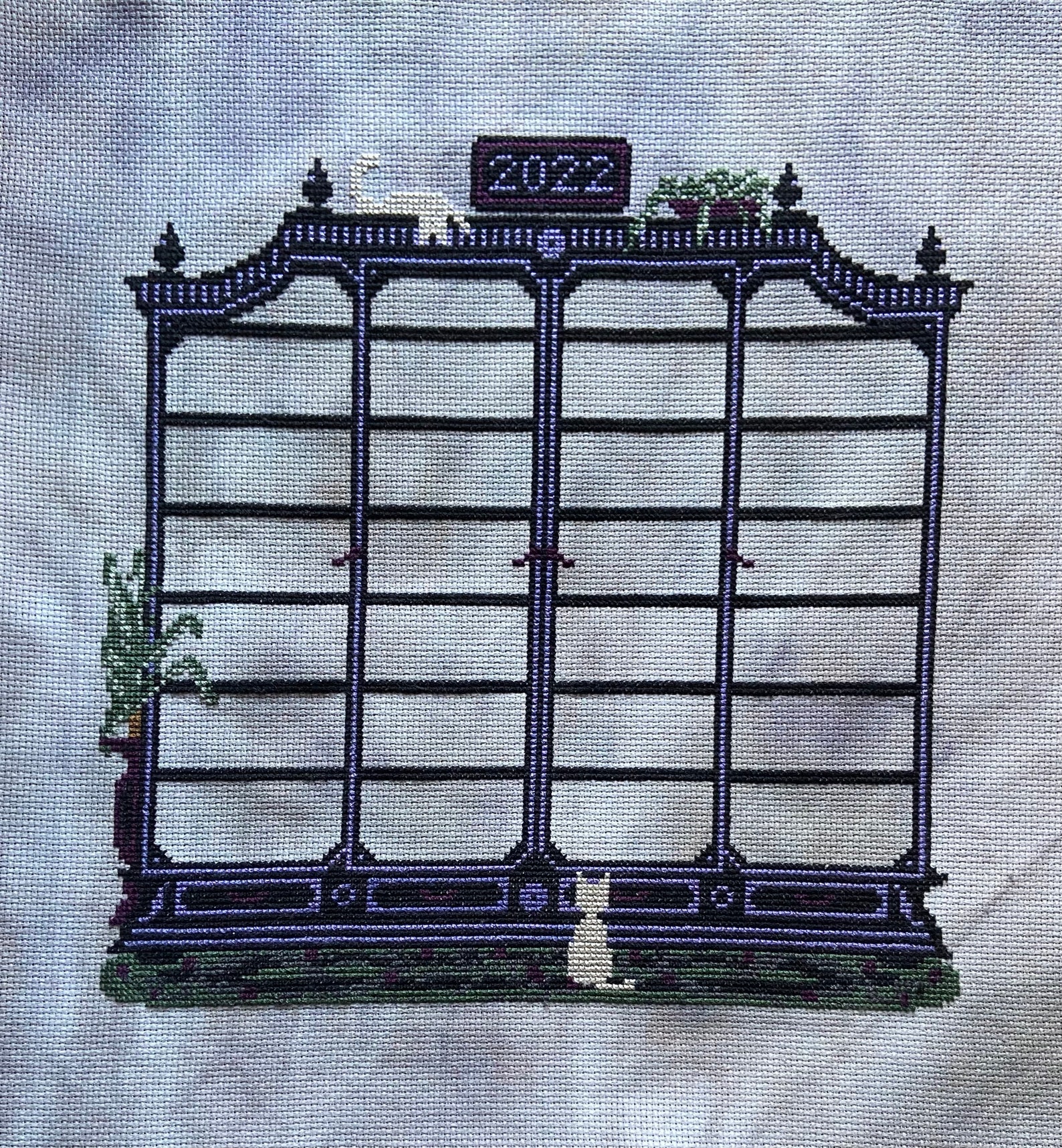 Goth Stitch-a-long Temperature Cabinet 2025 PDF Gothic Cross Stitch ...