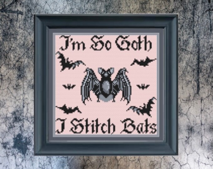 But Make It Goth Cross Stitch Chart Flash Design Pattern PDF - Etsy
