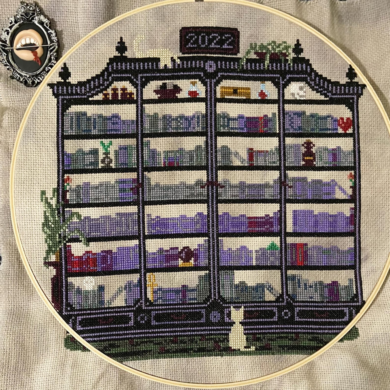 Goth Stitch-a-long Temperature Cabinet 2025 PDF Gothic Cross Stitch ...