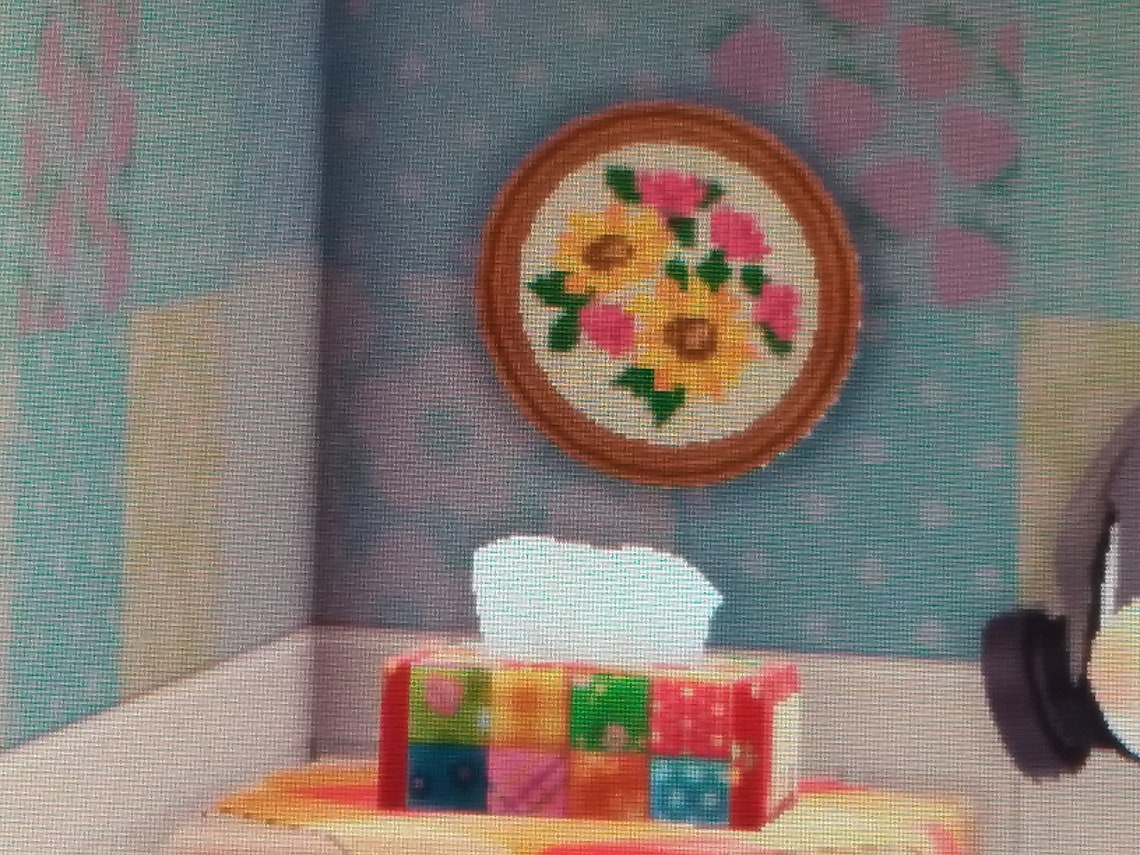 ACNH Stitches Sunflowers & Roses Gift From Mom Diy Embroidery - Etsy