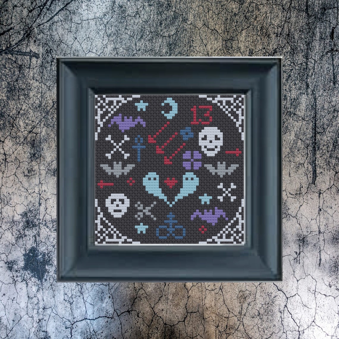 But Make It Goth! Cross Stitch Chart Flash Design Pattern PDF ...