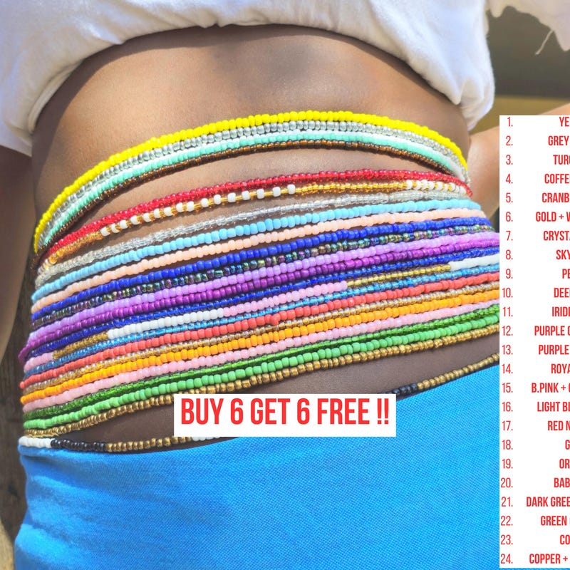 African Waist Beads - Etsy