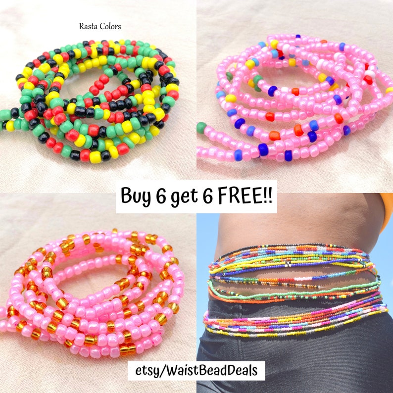 Waist Beads TIE ON Thread Waist Beads Stomach Beads Waist - Etsy