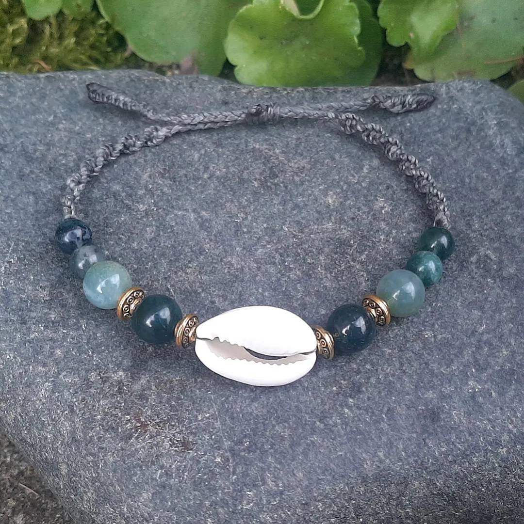 Beautiful Bracelet shell Cauri in Agate Foam From Brazil. - Etsy