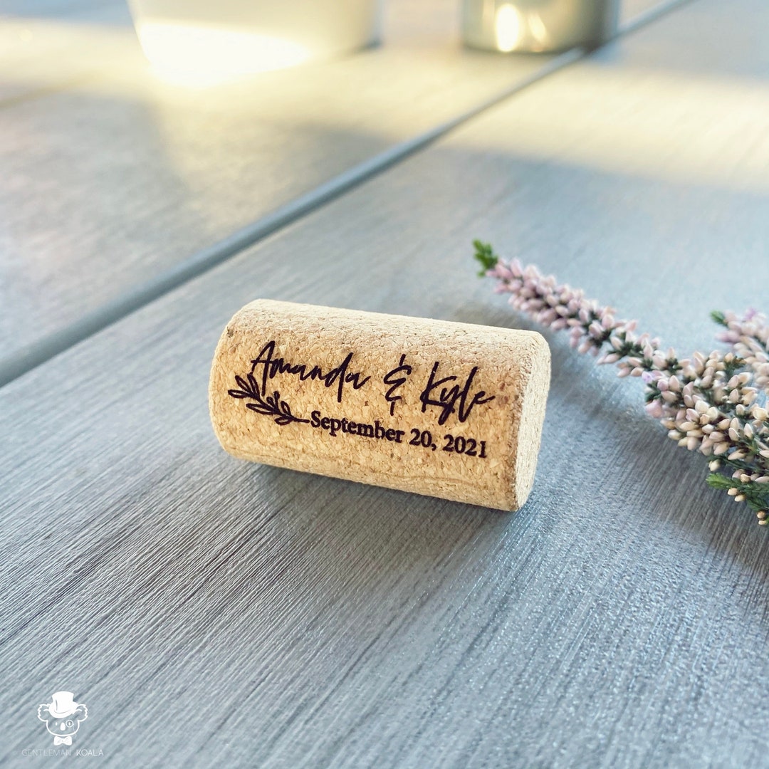 Personalized Cork Save the Dates With Card Also Ideal for - Etsy