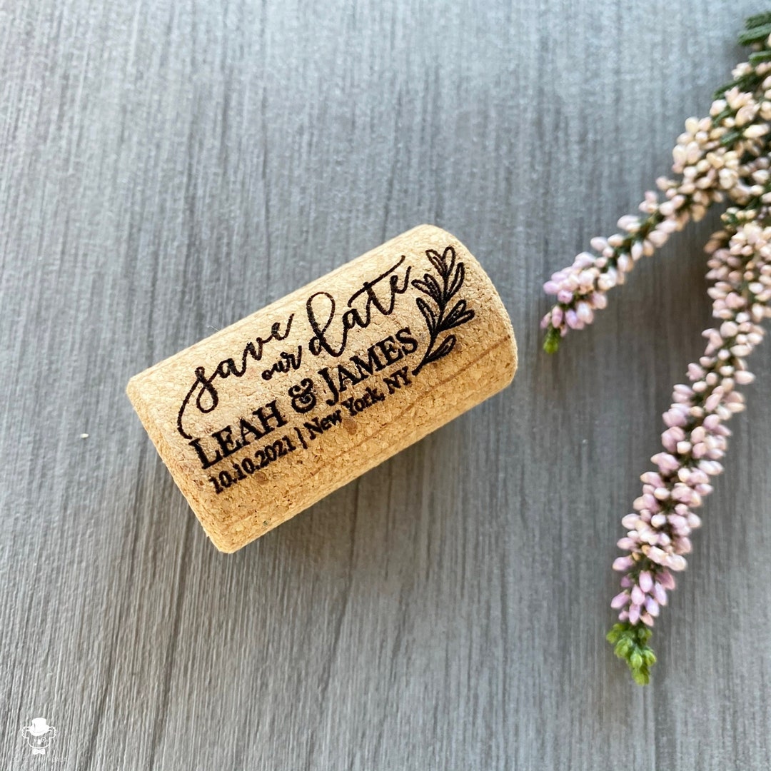 Personalized Cork Save the Dates With Card Also Ideal for - Etsy