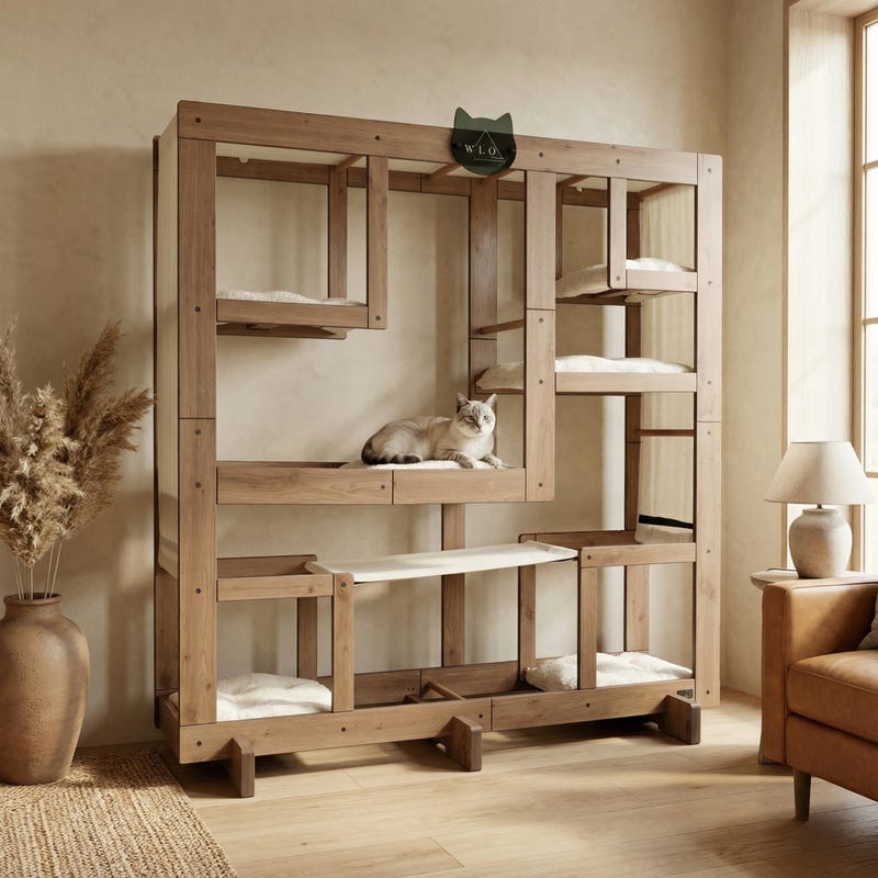 Cat Climbing Wall Tower - Etsy