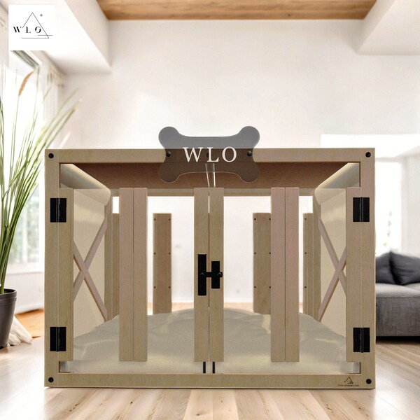 Wlo Wood Dog House - Etsy
