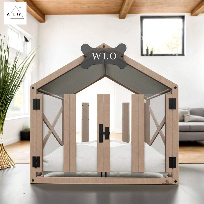 Wlo Wood Dog House - Etsy