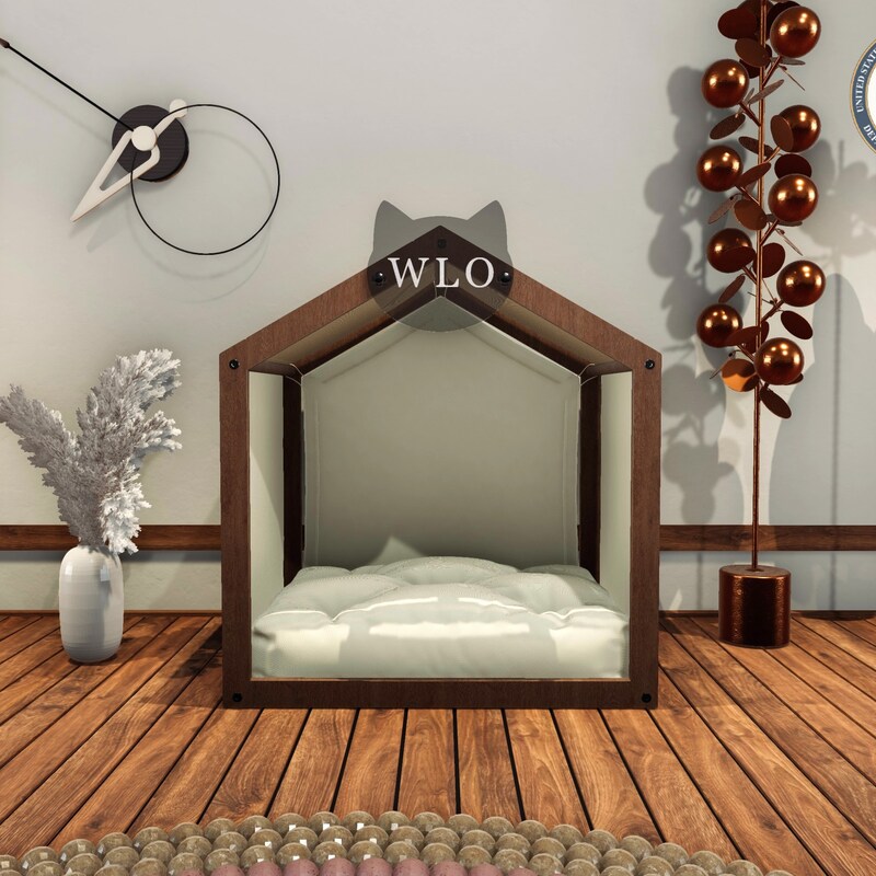 Wlo Wood Dog House - Etsy