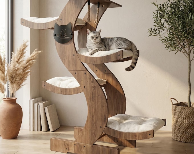 Reclaimed Wood Cat Tree - Etsy