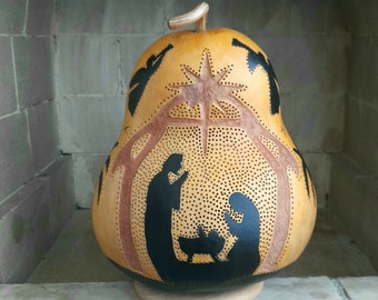 Nativity Scene Inspiration Gourd Lamp Nativity of Jesus | Etsy