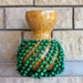 Green Beaded Gourd Shekere Instrument, Latin Agbe Instrument, Rhythm ...