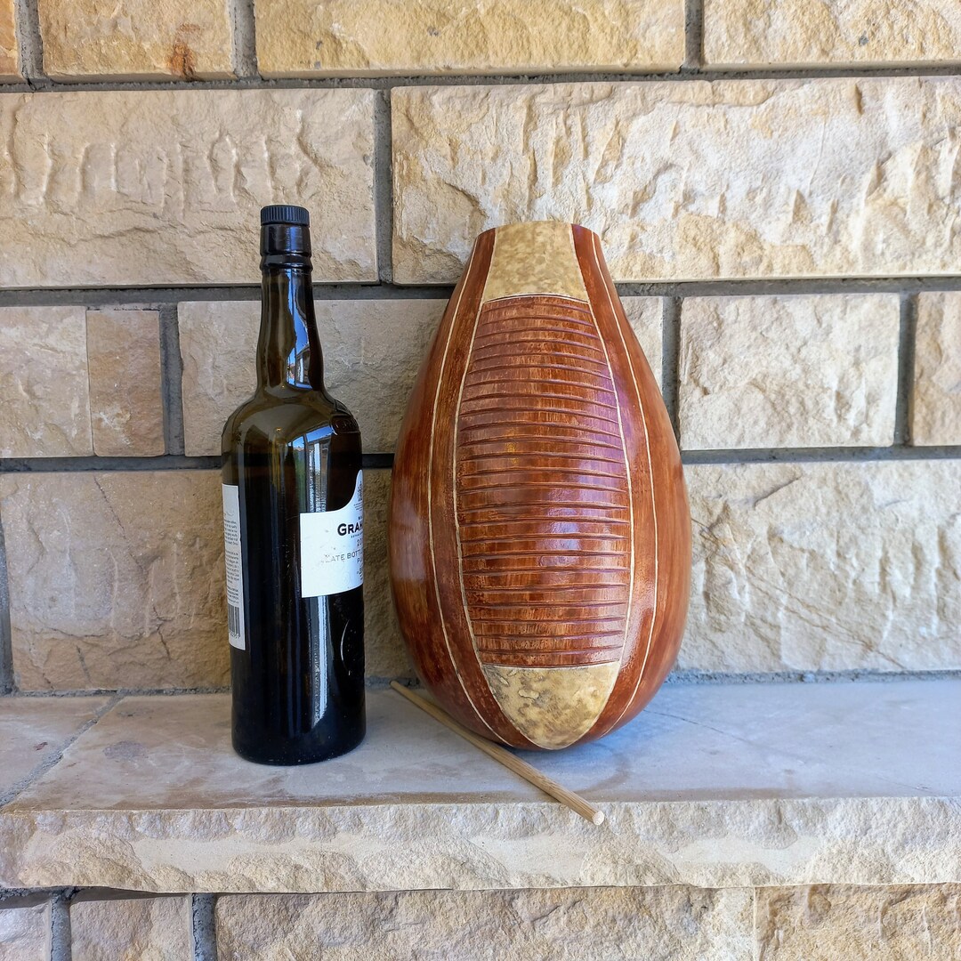 Brown Gourd Guiro: Peruvian Latin Percussion Instrument - Etsy