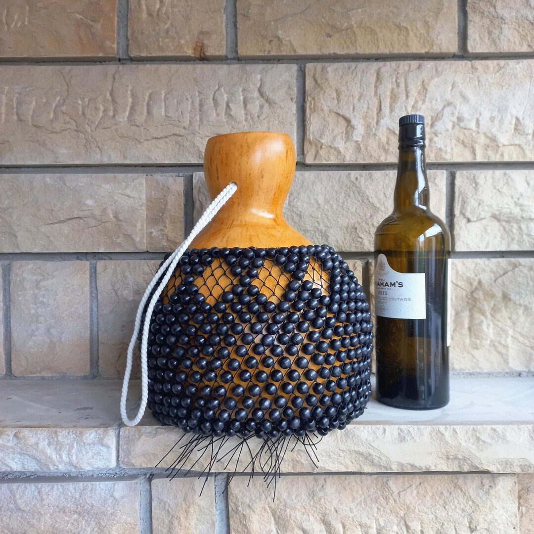 Black Beaded Gourd Shekere: African Rhythm Agbe Instrument - Etsy