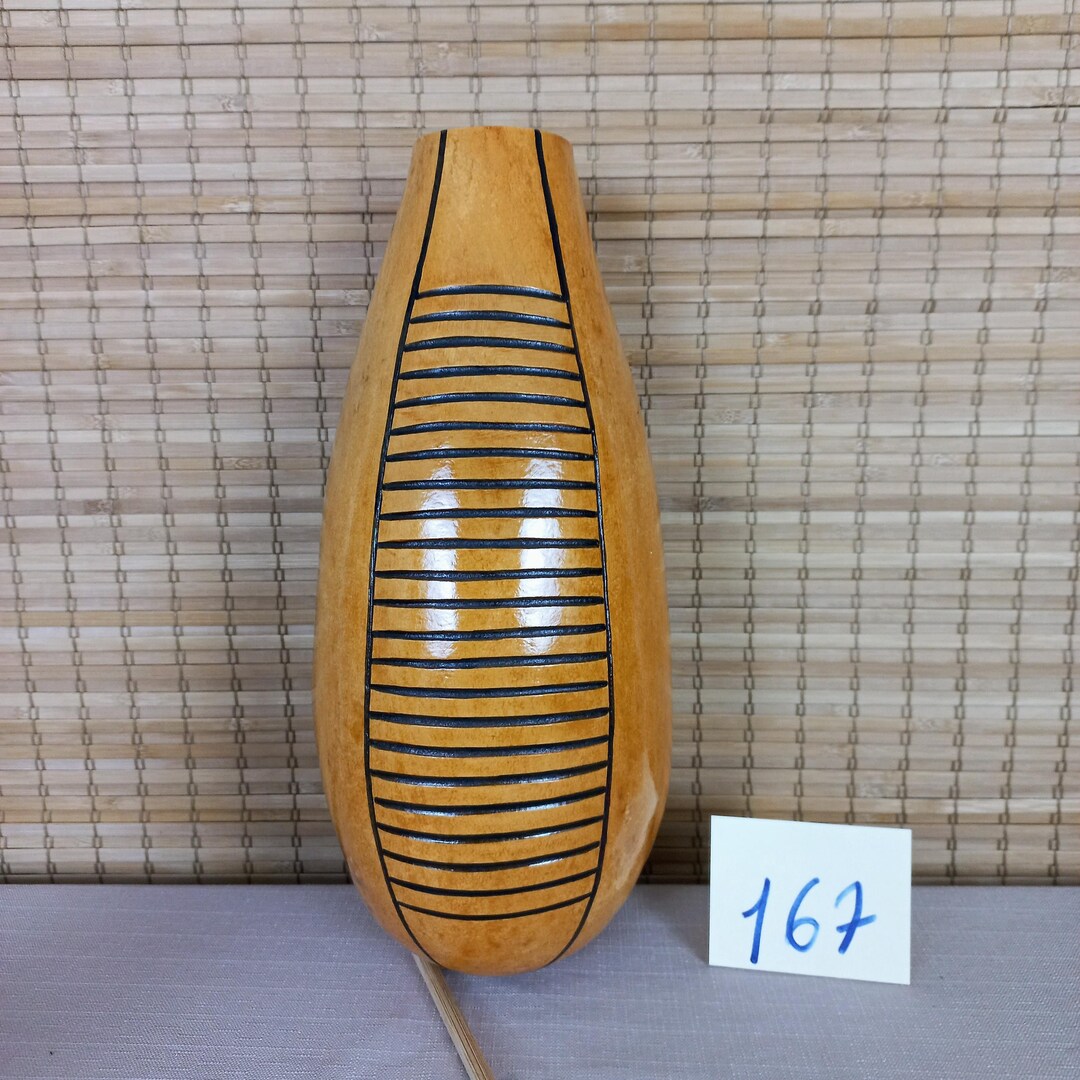 Brown Gourd Guiro: Latin Percussion Instrument With Stick - Etsy