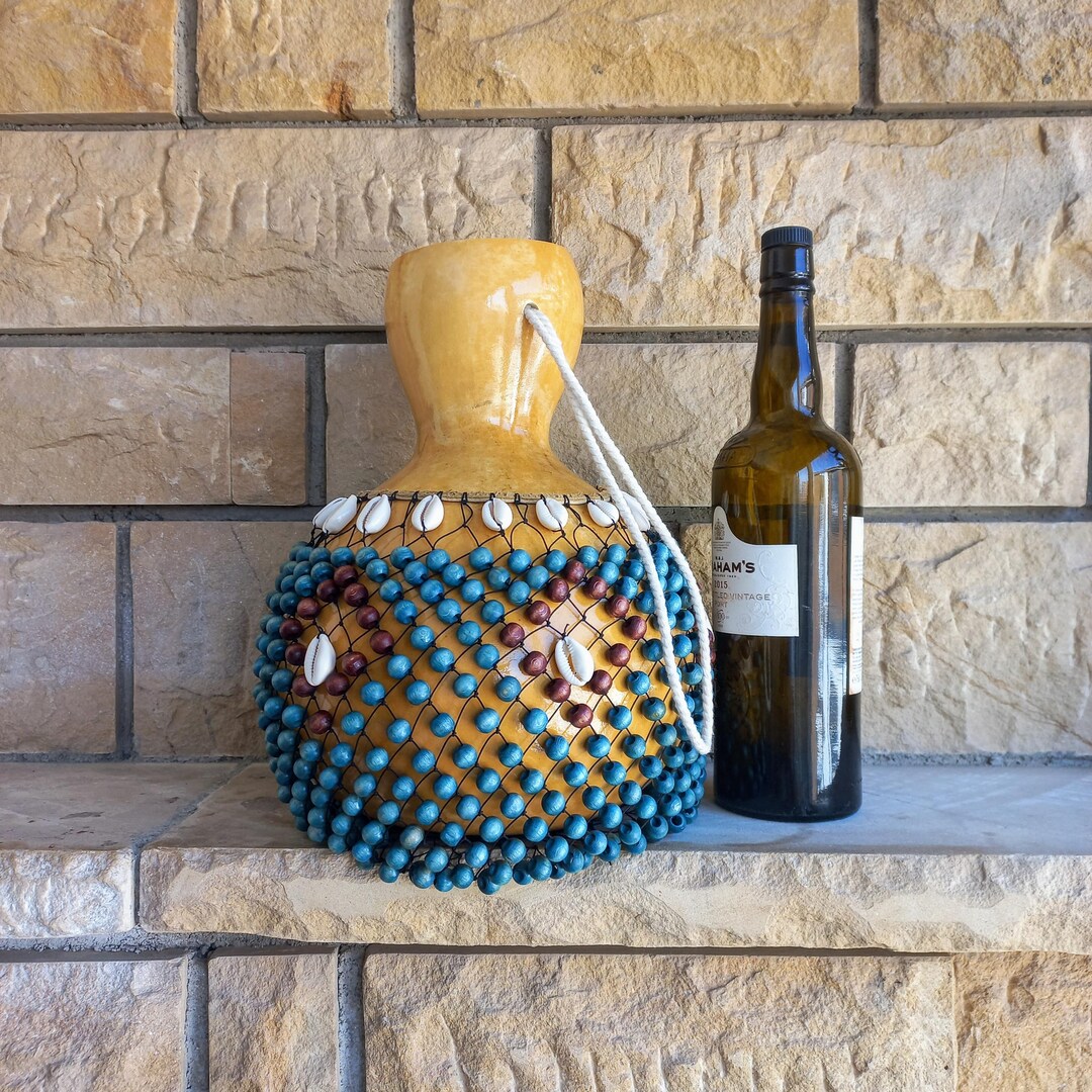 Cowrie Shells Gourd Shekere Instrument, African Instrument, Rhythm ...