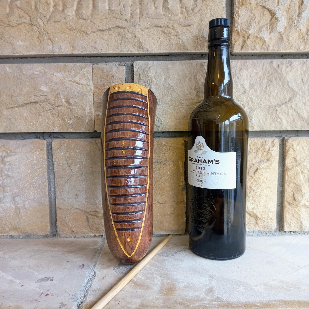 Brown Gourd Guiro: Latin Percussion Instrument With Stick - Etsy