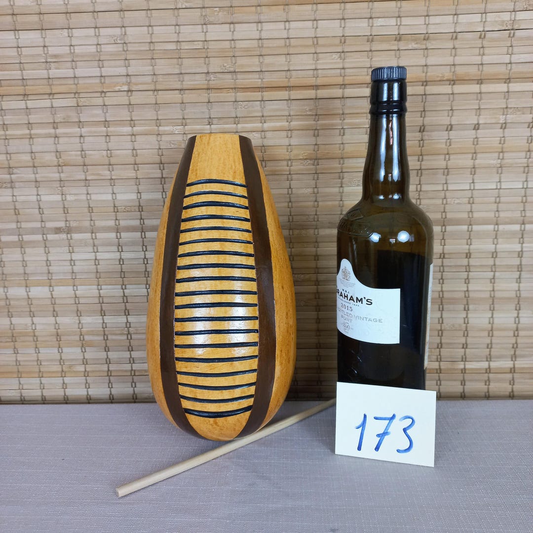 Natural Gourd Guiro: Latin Percussion Instrument With Stick - Etsy