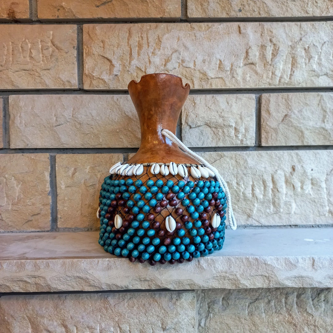 Cowrie Shells Gourd Shekere Instrument, African Instrument, Rhythm ...