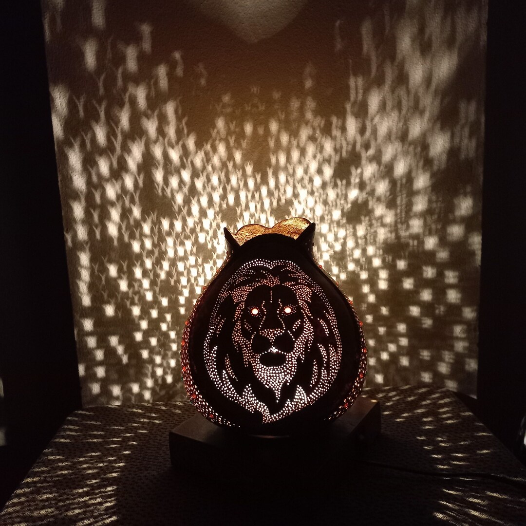 Lion Lamp, Lion Theme Man Cave Decoration, Lion Gifts, Gift for ...