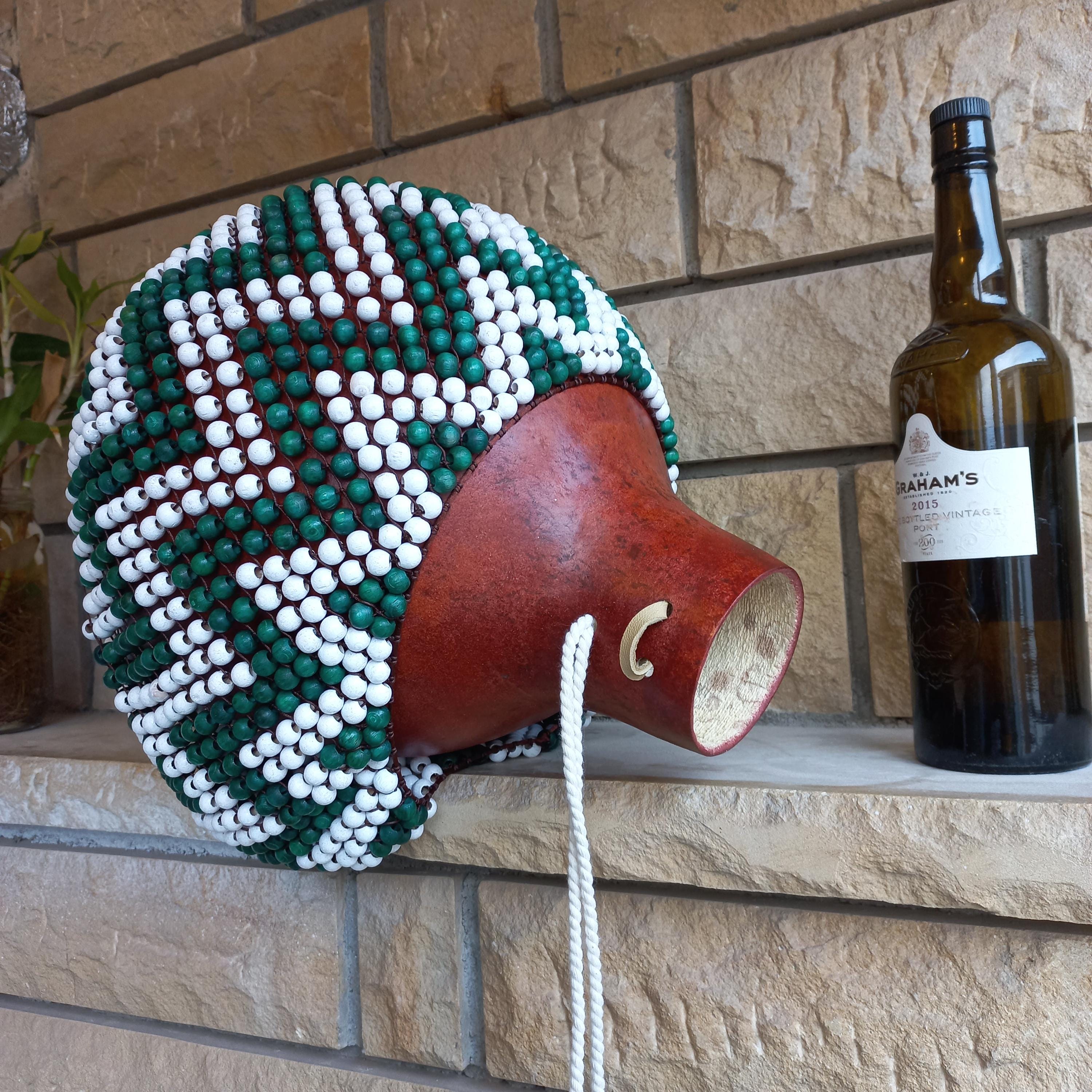 Large Shekere Netted Gourd Rattle, Rhythm Instrument, Percussion ...