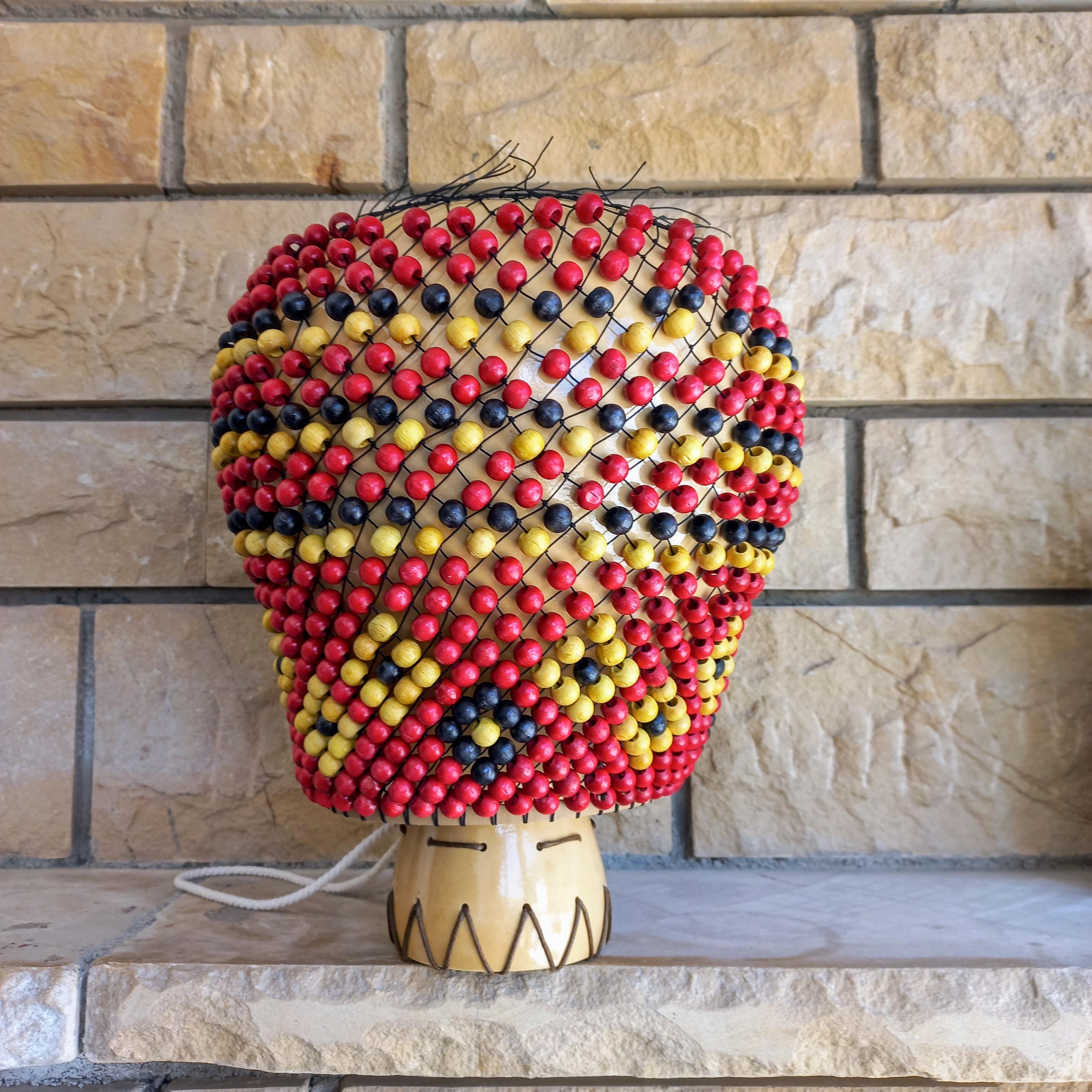 Handcrafted Wood Beaded Gourd Shekere: Latin Percussion Instrument - Etsy