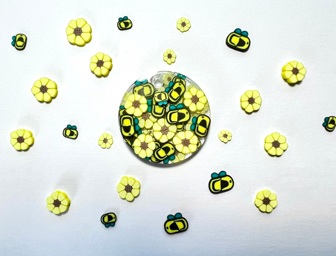 Bumblebee Dog Tag, Summer Dog Tag, Flower Dog Tag, Resin Dog Tag - Etsy