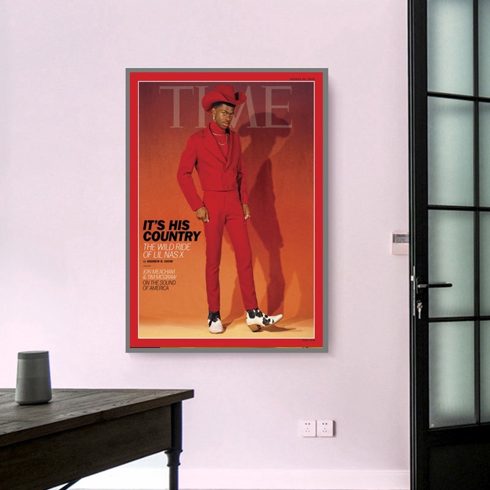 Lil Nas X Magazine Cover Poster Wall Art,Home Docor,less Designed ...