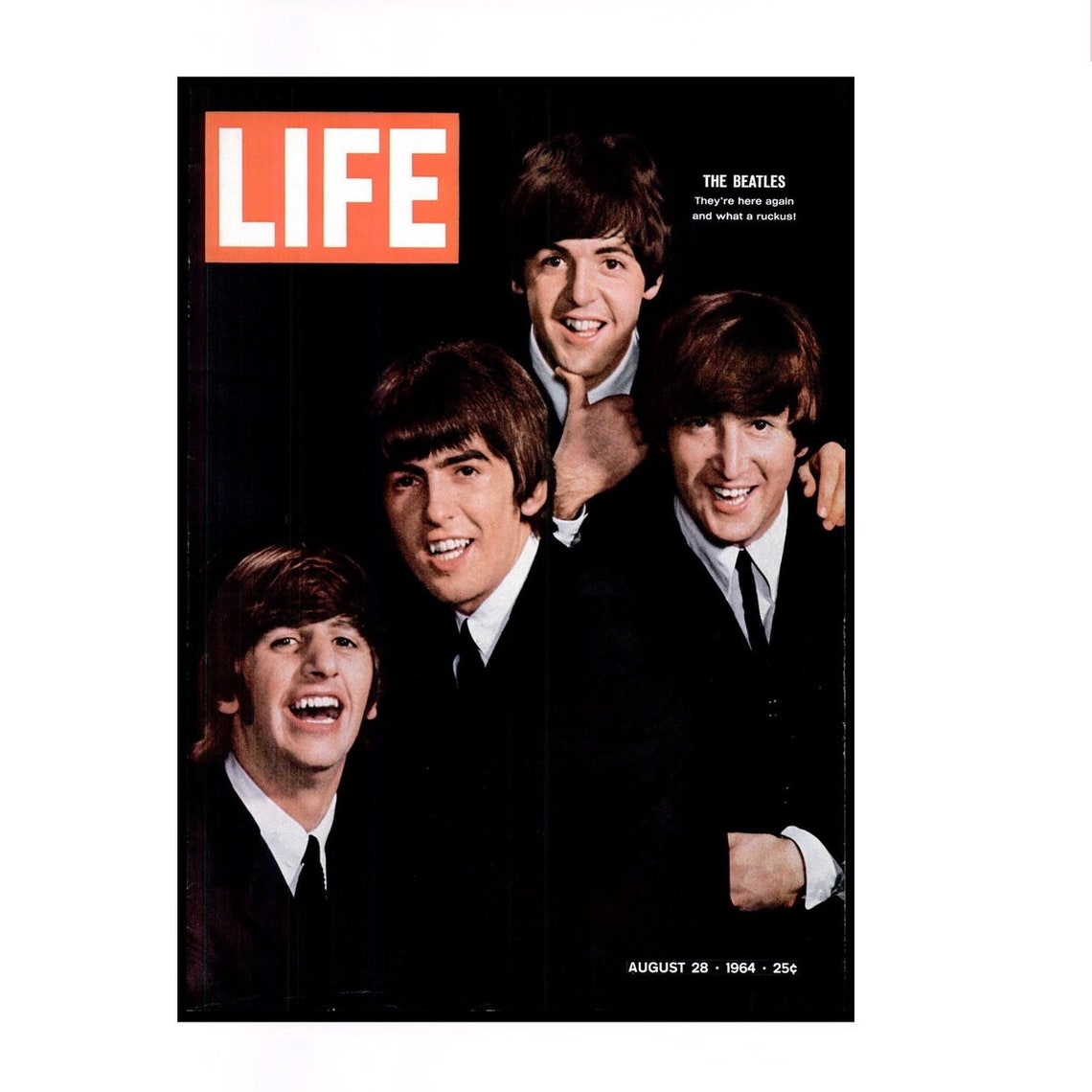 Vintage Life Magazine The Beatles 1964 Magzine Cover Art | Etsy
