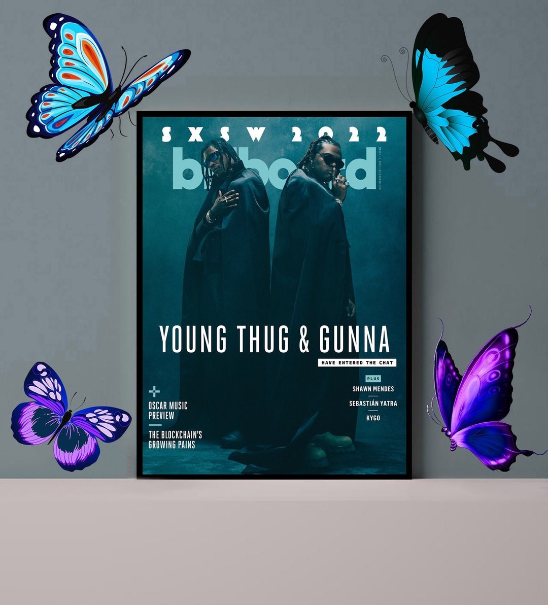 Young Thug and Gunna Magazine Cover Poster Wall Arthome - Etsy
