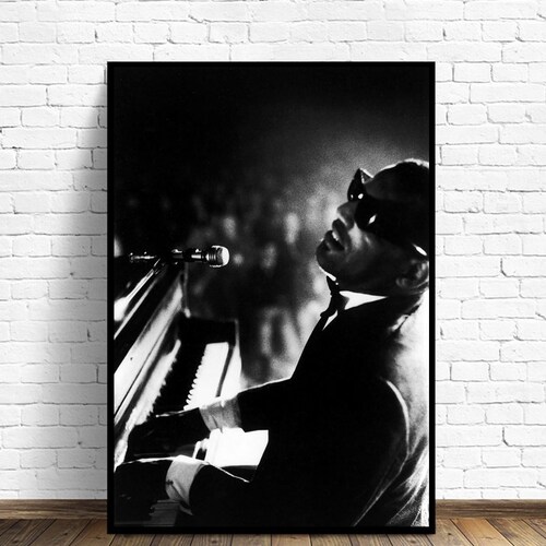 Ray Charles Canvas Poster Wall Arthome Docorframeless - Etsy