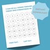 30 Day Goal and Habit Tracker With Bible Verse PNG | Christian Digital ...