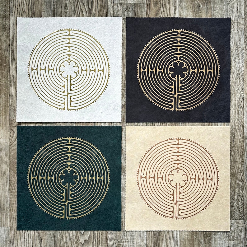 LABYRINTH of CHARTRES of Notre-dame Cathedral – 40 × 40 Cm – Ancient ...