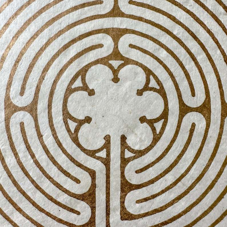 LABYRINTH of CHARTRES of Notre-dame Cathedral – 22 X 22 Cm – Ancient ...