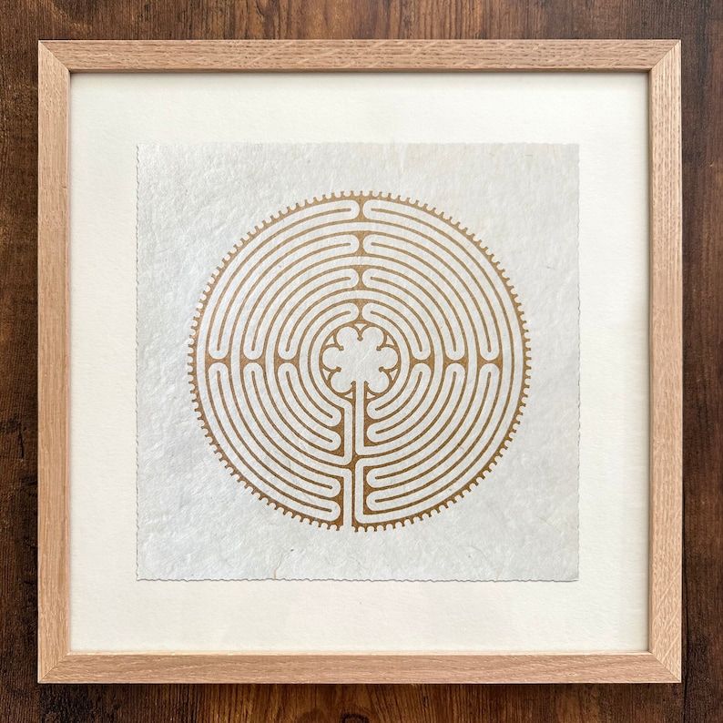 LABYRINTH of CHARTRES of Notre-dame Cathedral – 22 X 22 Cm – Ancient ...