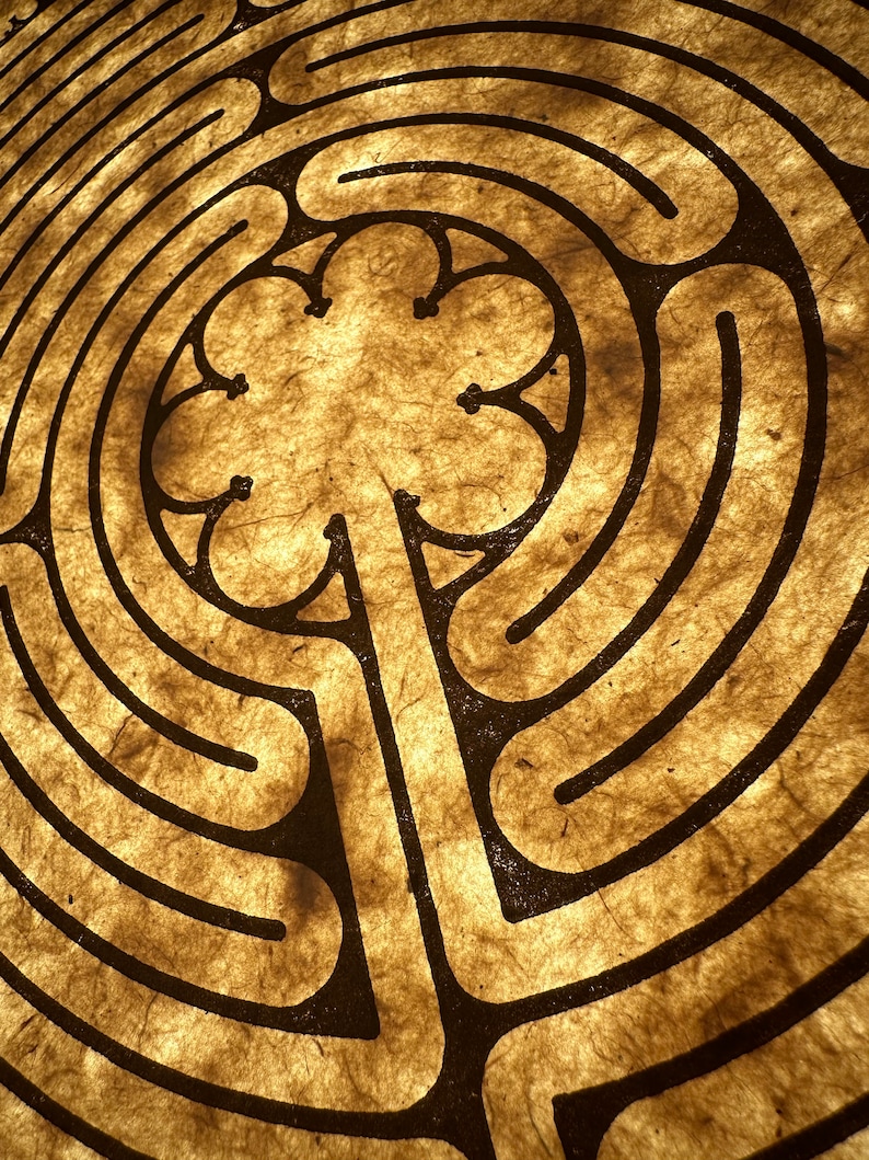 LABYRINTH of CHARTRES of Notre-dame Cathedral – 40 × 40 Cm – Ancient ...