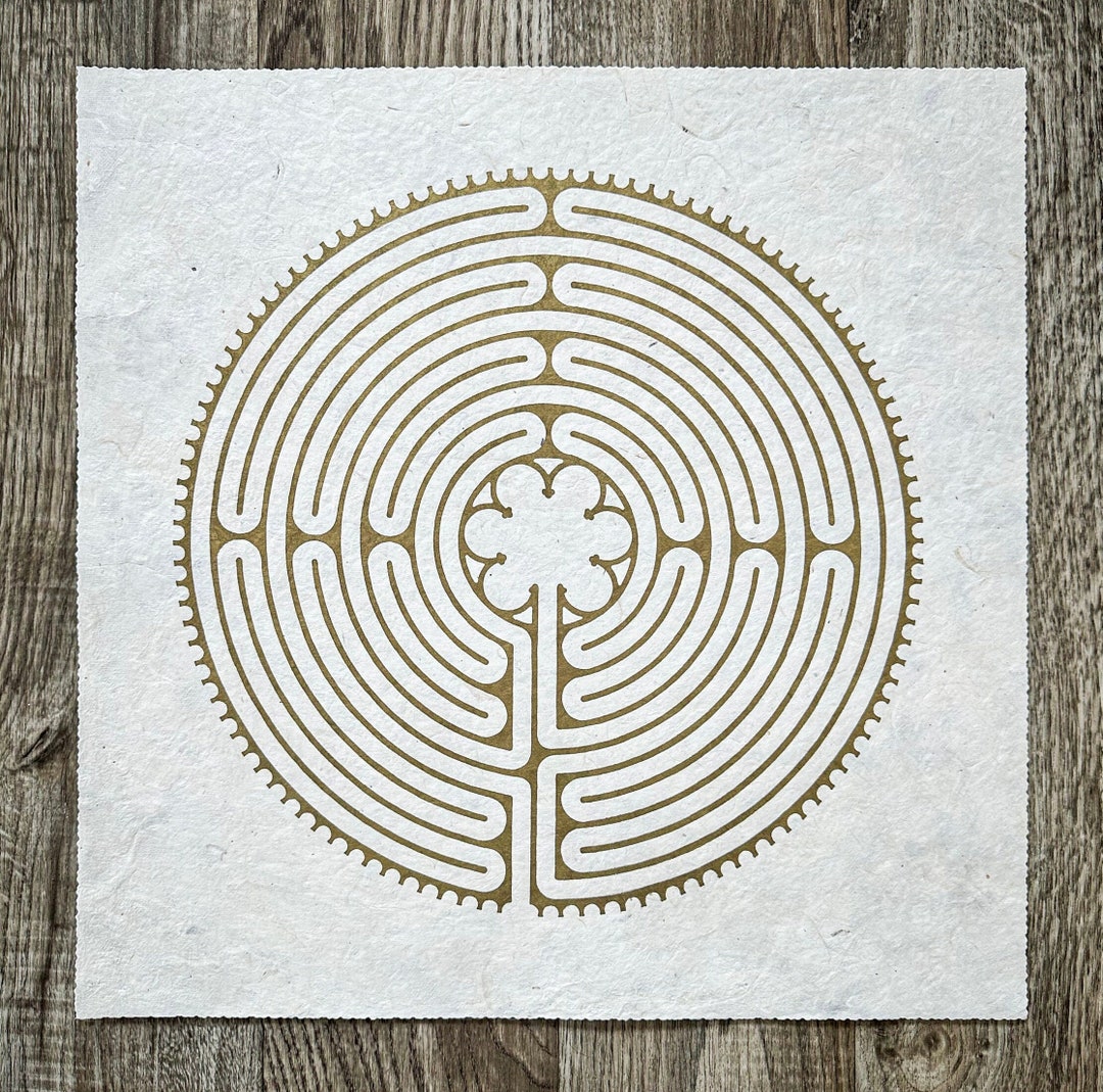 LABYRINTH of CHARTRES of Notre-dame Cathedral – 40 X 40 Cm – Symbol ...