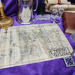 Mapa De Las Tierras ásperas, Wilderland Map, El Señor De Los Anillos ...