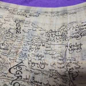 Mapa De Las Tierras ásperas, Wilderland Map, El Señor De Los Anillos ...