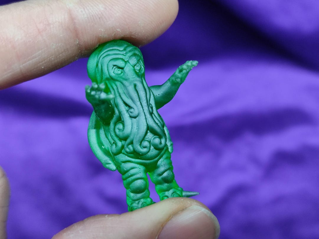 Mini Cthulhu, Idol of Cthulhu, Small Green Pocket Figure, Idol of ...