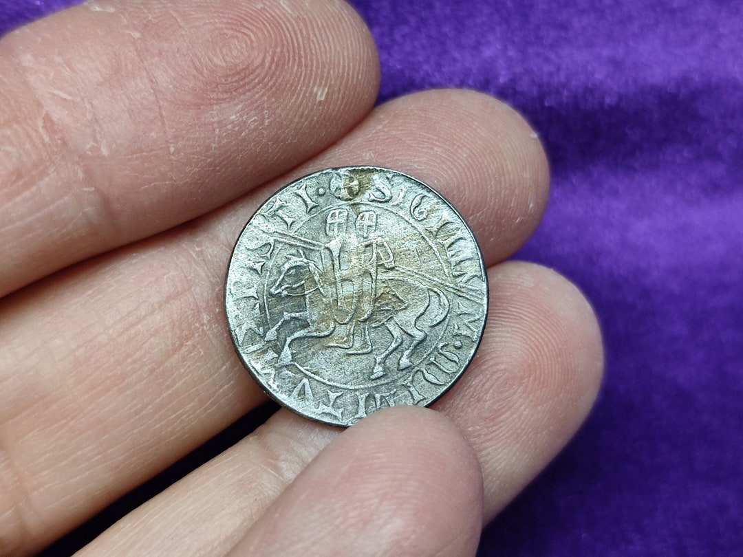 AR208 - Templar Coin, Templar Coin, Knights Templar Coin, Handcrafted ...