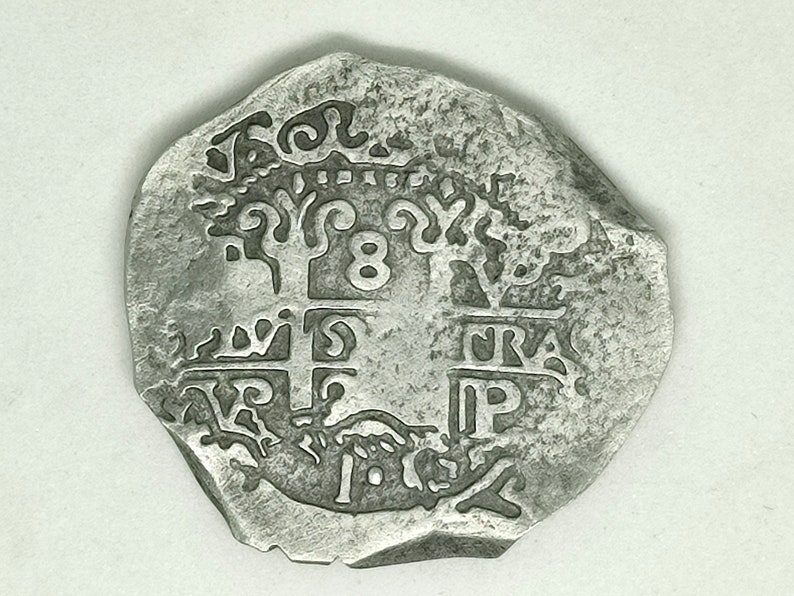 AR226 - Macuquina Coin 8 Reales Potosí Spanish Doubloon Treasure ...