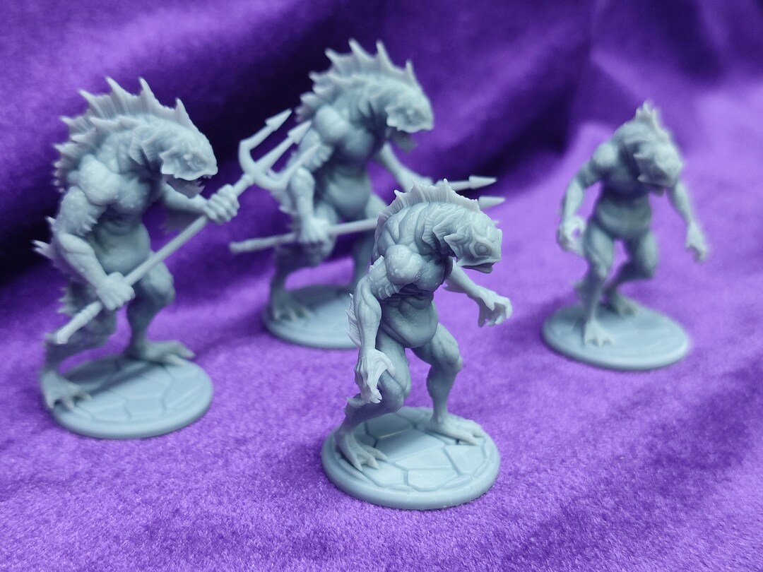 Set of 4 Deep Ones Cthulhu Figures, Set of 4 Deep Ones Cthulhu Figures ...