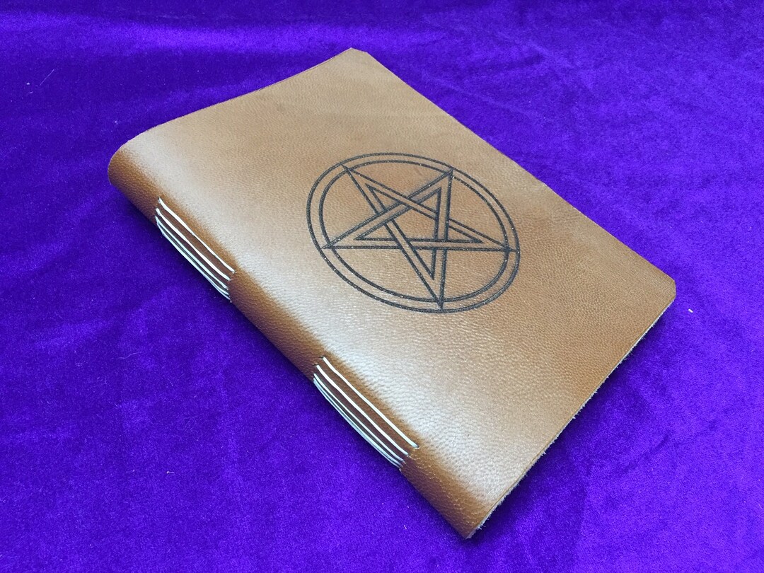 Pentagram Notebook different Variations, Brown Leather Notebook ...